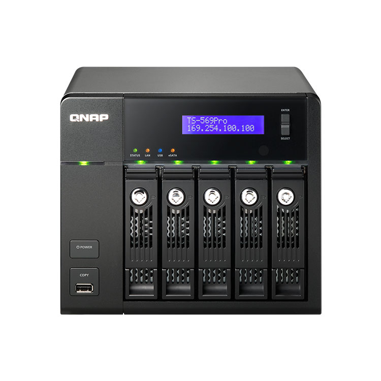 Storage 5TB - NAS para 5 hard disks SATA Qnap