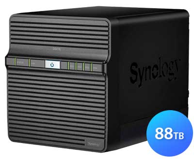 Synology DS416j 88TB DiskStation - Storage NAS 4 Bay p/ HDD SATA