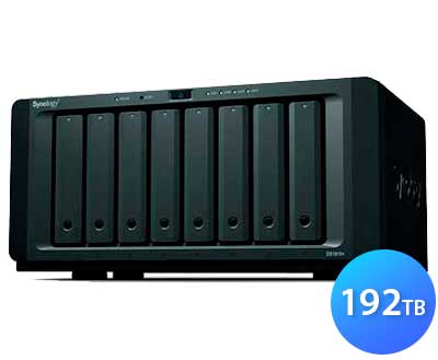 Synology DS1819+ 192TB DiskStation - Storage NAS 8 Baias p/ HDD SATA