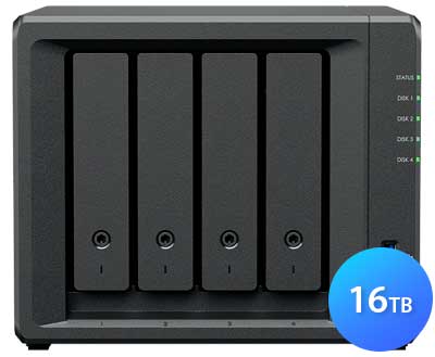 Synology DS423+ 16TB DiskStation - Storage NAS 4 Bay p/ HDD SATA/NVMe