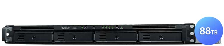 RS820RP+ 88TB Synology Rackstation - StorageNAS 4 Baias SATA