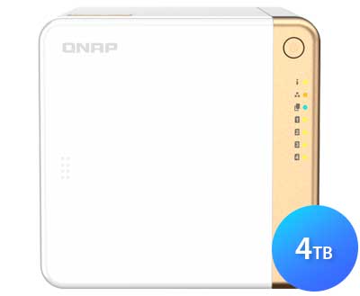 Qnap TS-462 4TB - Servidor NAS 4 Baias p/ HDD SATA