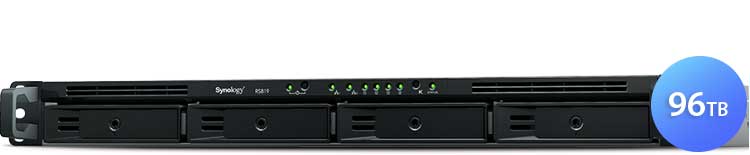 RS819 96TB Synology Rackstation - Storage NAS 4 Baias SATA