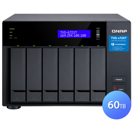 TVS-672XT 60TB - Storage NAS 6 baias