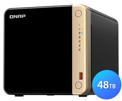 Qnap TS-464 48TB - Storage NAS 4 Bay p/ HDD SATA