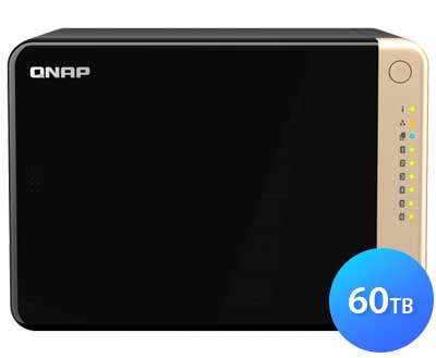 Qnap TS-664 60TB - Storage NAS 6 Bay p/ HDD SATA