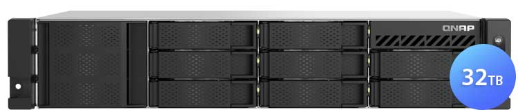 Qnap TS-855eU-RP 32TB - Storage NAS 8 Bay p/ HDD SATA/SSD