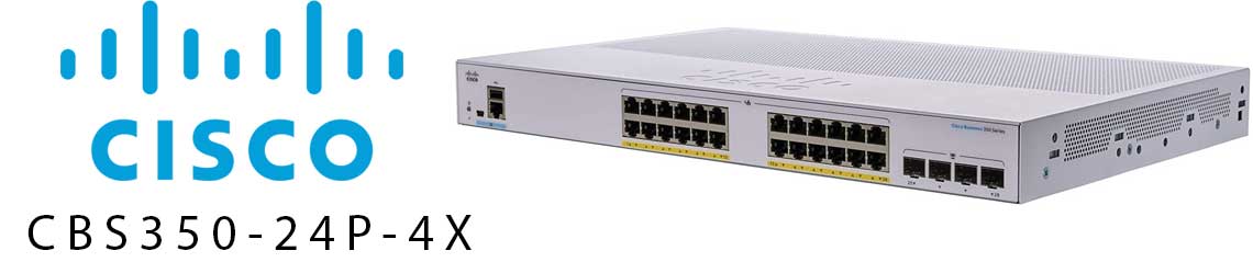 CBS350-24P-4X-BR Cisco Business Switch 24p LAN PoE+ Gigabit