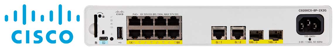 C9200CX-8P-2X2G Catalyst Cisco - Switch 8p LAN Full PoE+