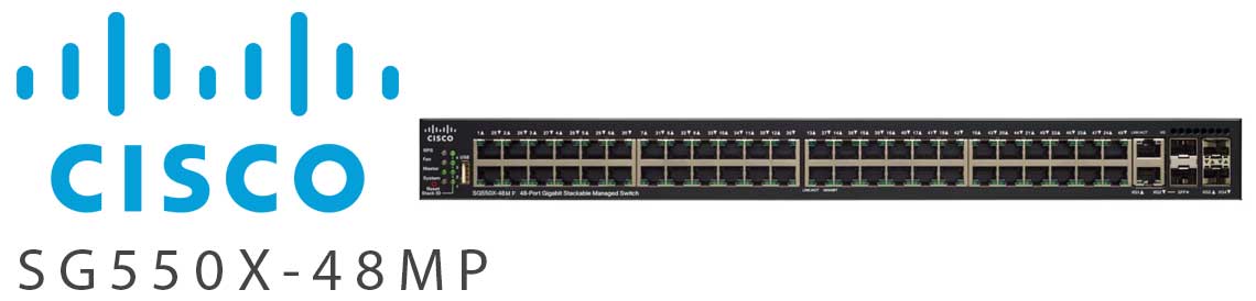 SG550X-48MP Cisco - Switch Gerenciável com 48 Portas PoE